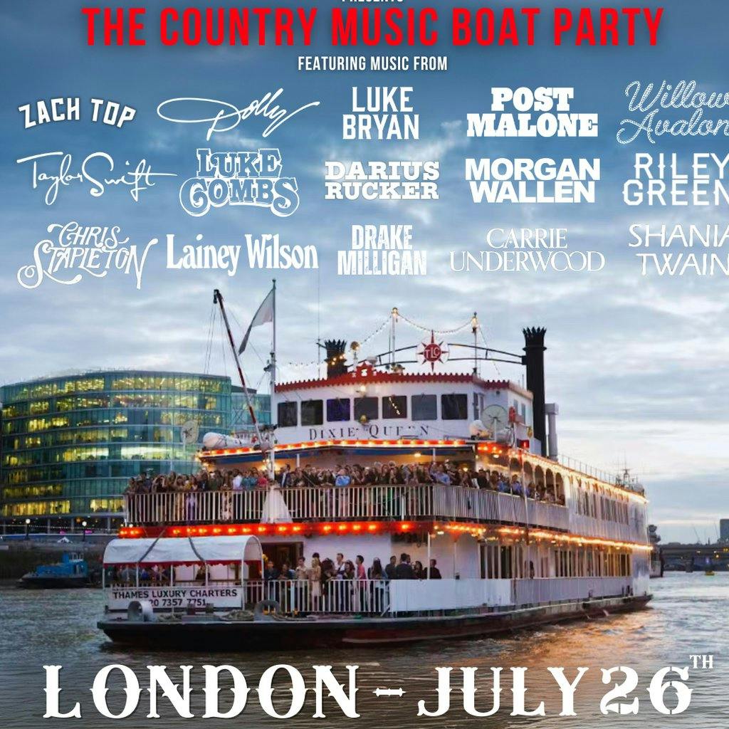 Rhinestone Rodeo: The Country boat party - London 26th July | The Dixie ...