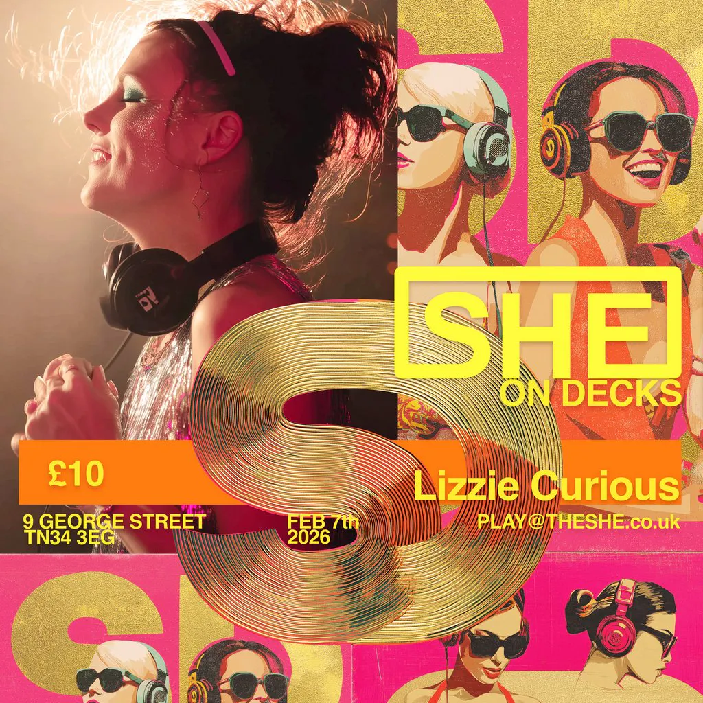 She's on Decks LIZZIE CURIOUS, Kim Cosmic, D.J Da Glow. | The She ...