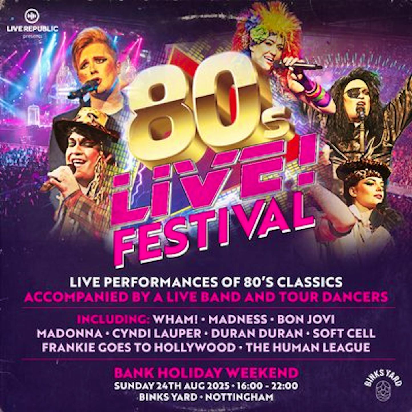 80s Live Festival 2026 | Tickets & Line Up | Skiddle
