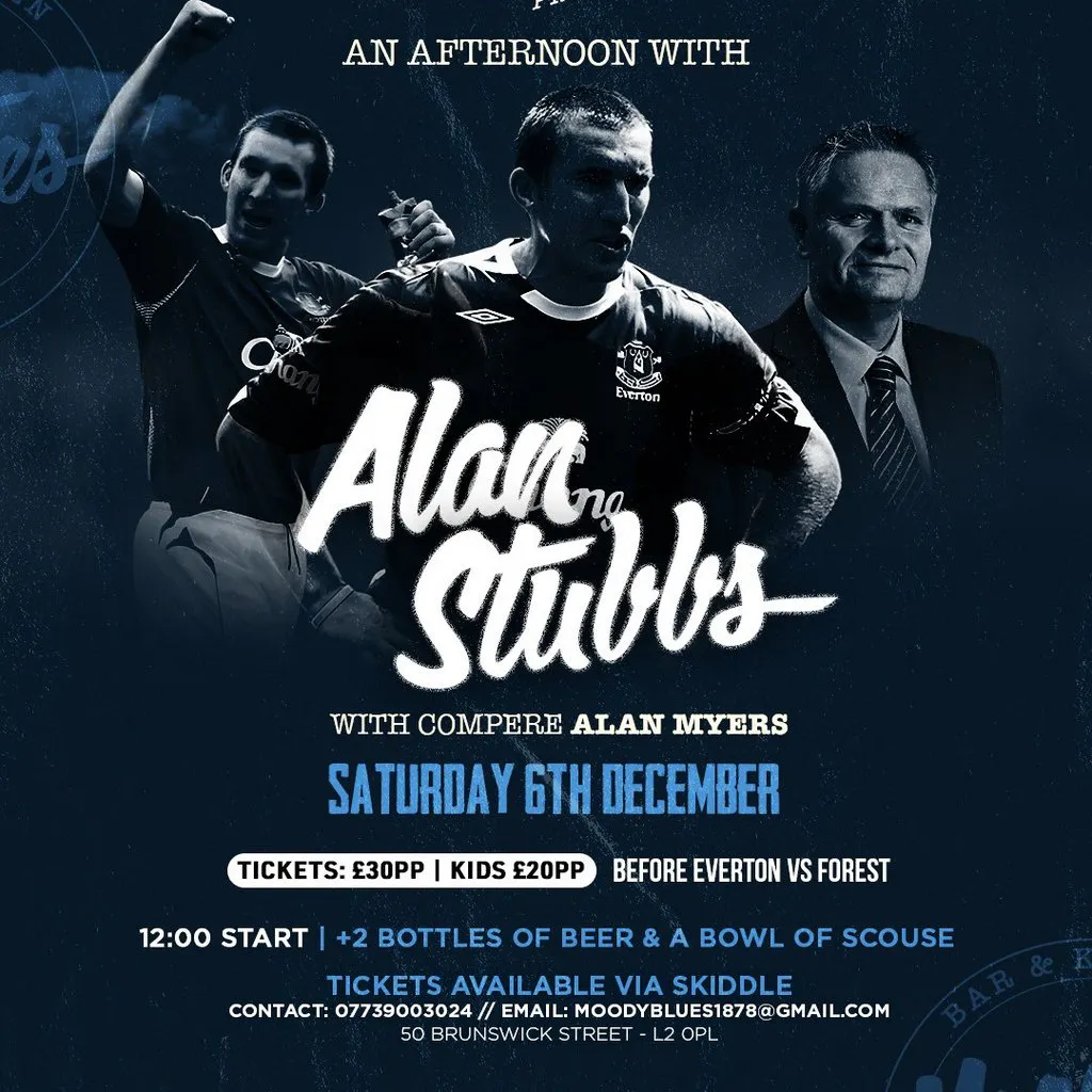 An Afternoon with Alan Stubbs - compered by Alan Myers 06.12.25 | Moody ...
