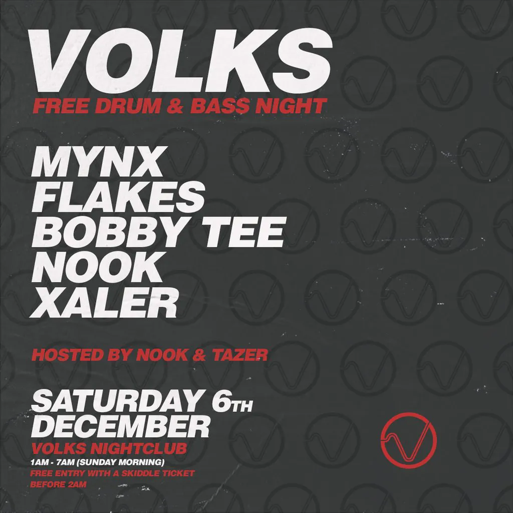 Volks Free Drum & Bass Night | The Volks Nightclub Brighton Sun 07 ...