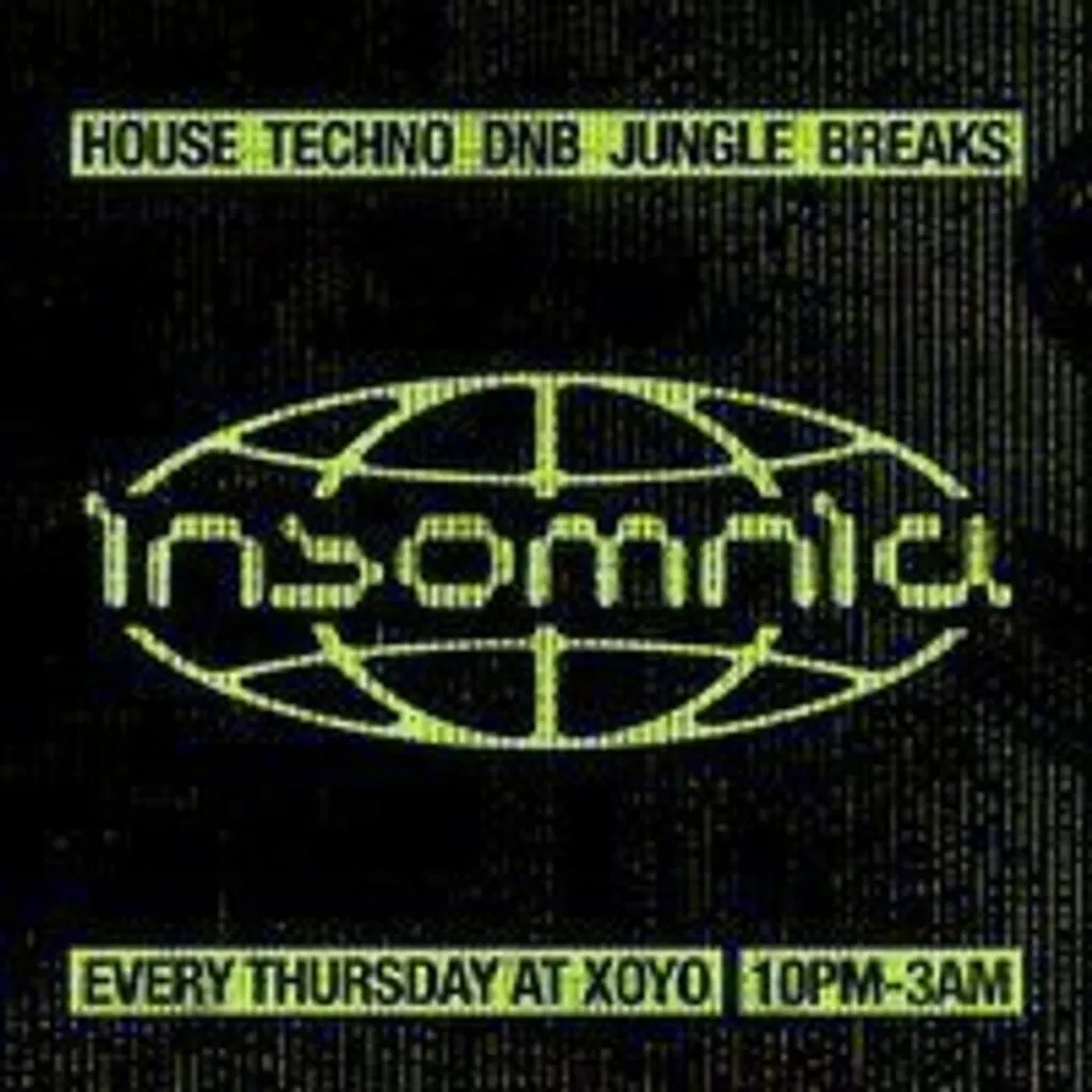 Tickets: Insomnia London: House, Techno, Drum n Bass, Jungle, Breaks ...