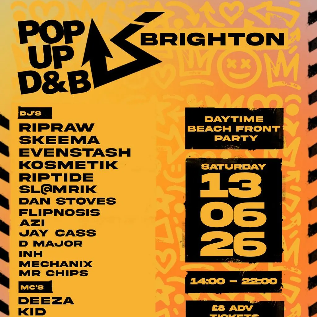 Tickets: Pop Up D&B | Horizon Club Brighton Sat 13 June 2026