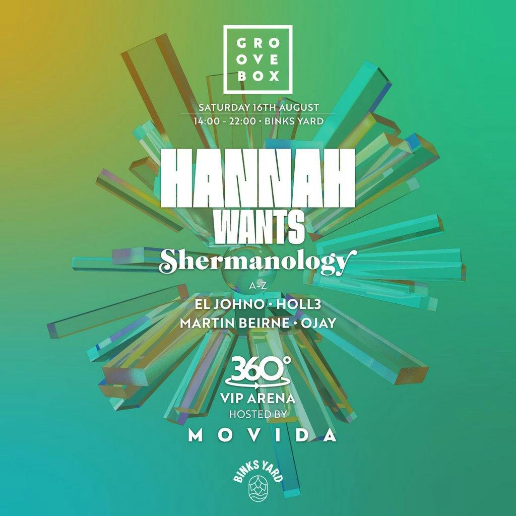 HANNAH WANTS, SHERMANOLOGY LAST 100 TIX| Groovebox at Binks Yard ...