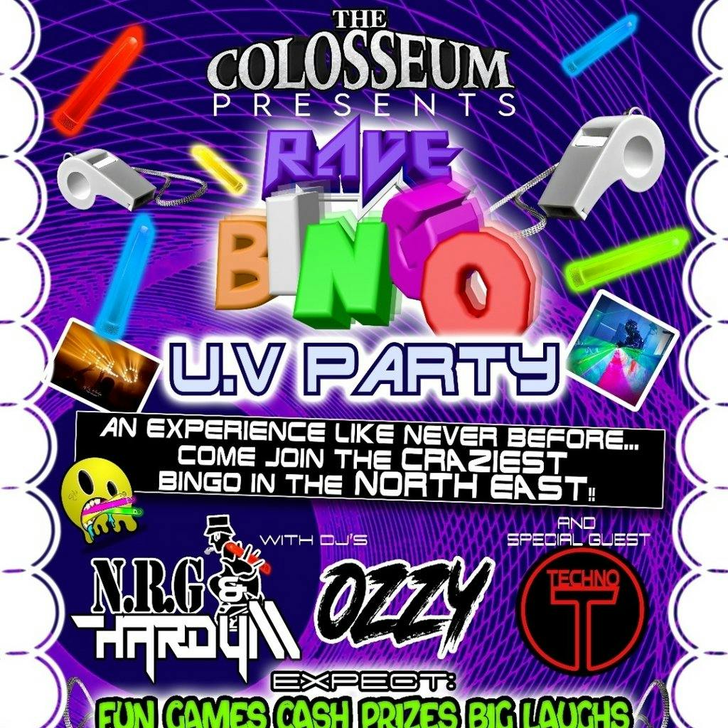 The colosseum RAVE bingo | Newcastle Labour Club Newcastle Upon Tyne ...