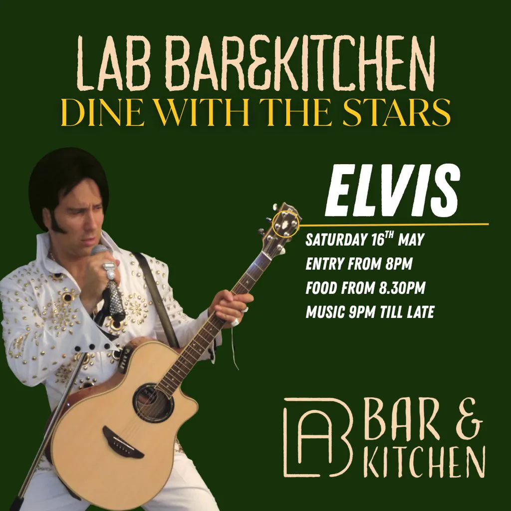 Dine With The Stars - Elvis | LAB BarandKitchen Mirfield Sat 16 May 2026