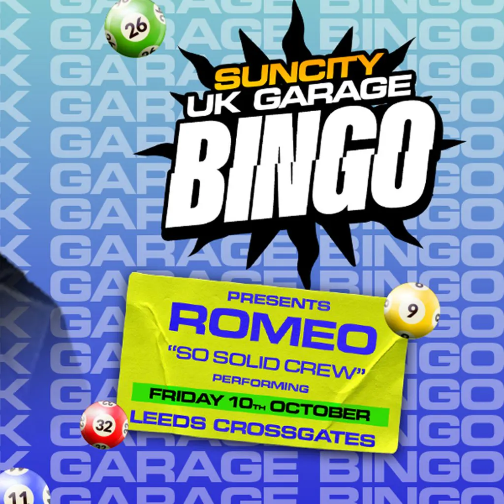 UK Garage Bingo with Romeo So Solid Crew| Leeds | Mecca Bingo Leeds ...