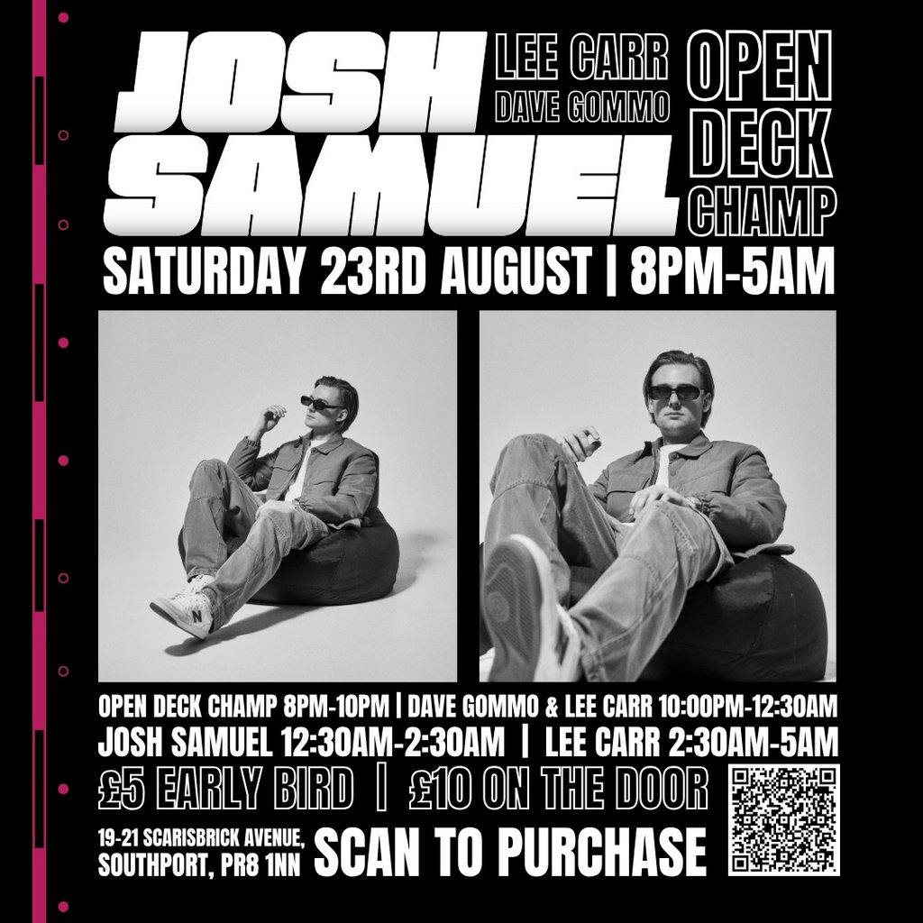 Thirteen After Hours FT Josh Samuel | Bar Thirteen Southport Southport Sat 23 August 2025