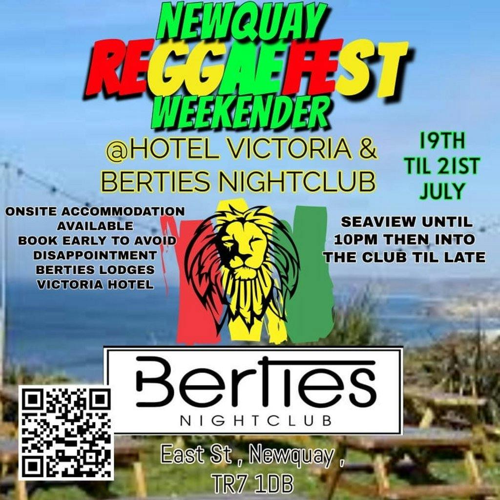 Reggaefestweekender Saturday ticket only | Victoria Hotel Newquay ...