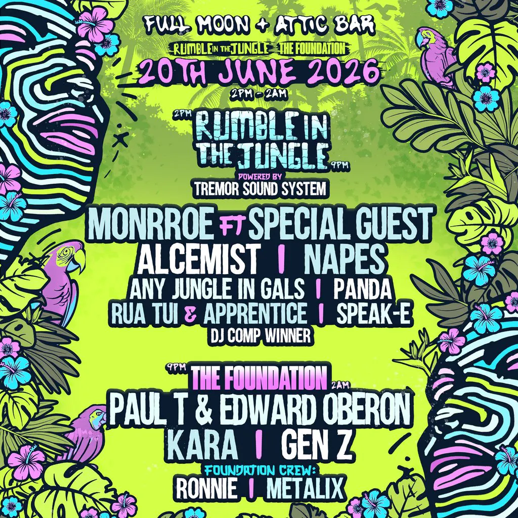Rumble in the Jungle x The Foundation Yard Party | The Full Moon And ...
