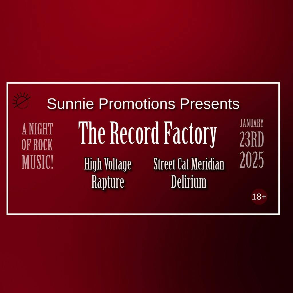 The Record Factory (23/1/25) | The Record Factory Glasgow Thu 23 ...