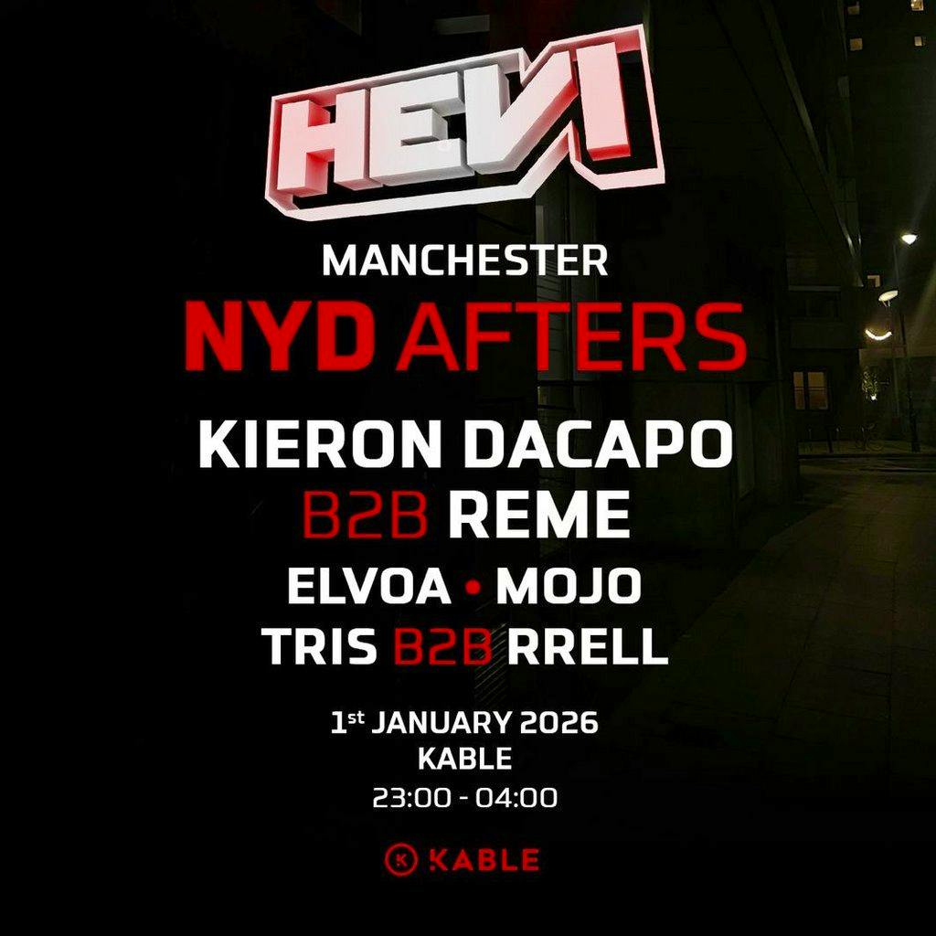 Tickets: NYD - After Party | Kable Manchester Thu 01 January 2026