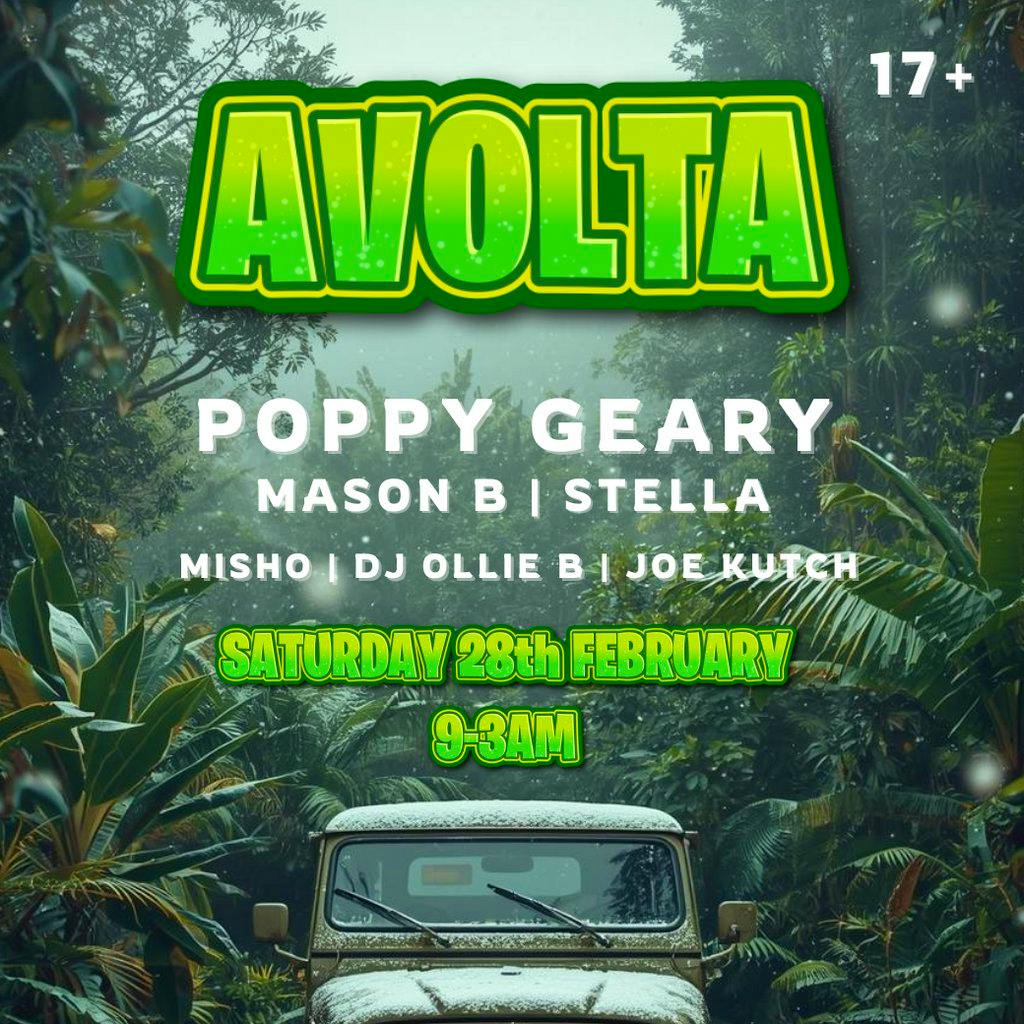 Tickets: Avolta presents;Poppy Geary and friends on the 28/02/26 ...