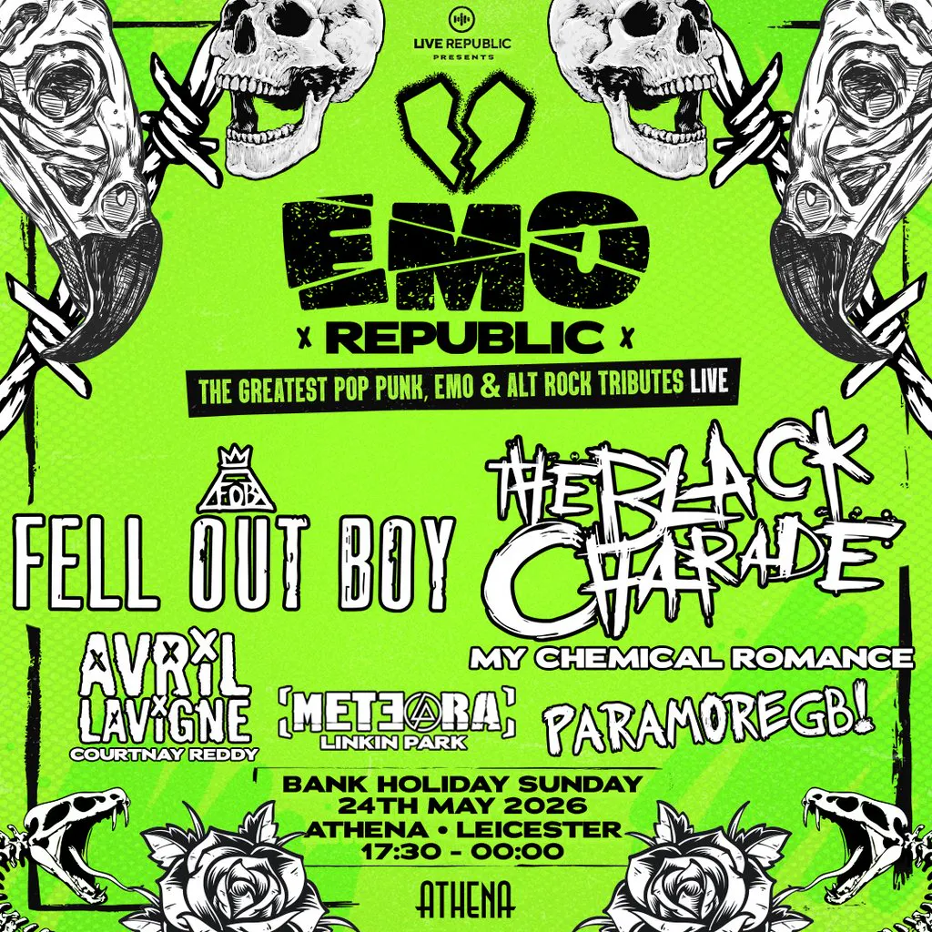 Fell Out Boy & Black Charade | Emo Republic | Athena | Athena Events ...