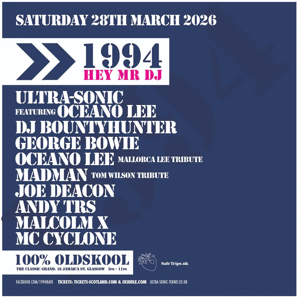 1994 Hey Mr Dj | The Classic Grand Glasgow Sat 28 March 2026