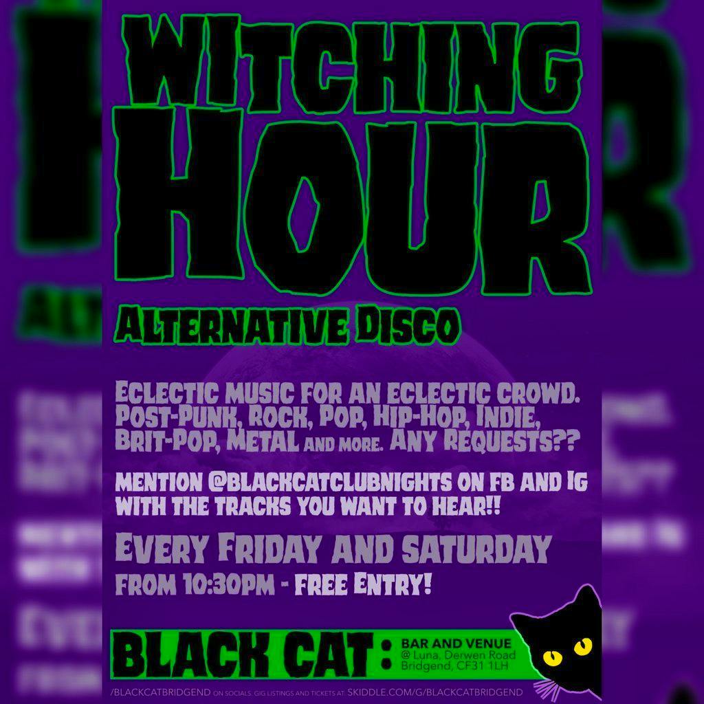Tickets: Witching Hour Alternative Club Night | Black Cat Bridgend ...