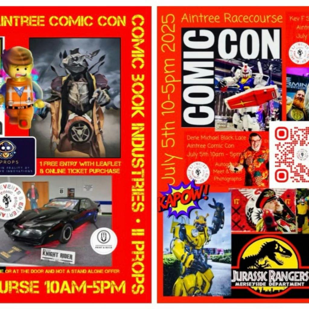 Comic Con Aintree Merseyside 2025 | Aintree Racecourse Liverpool Sat 05 ...