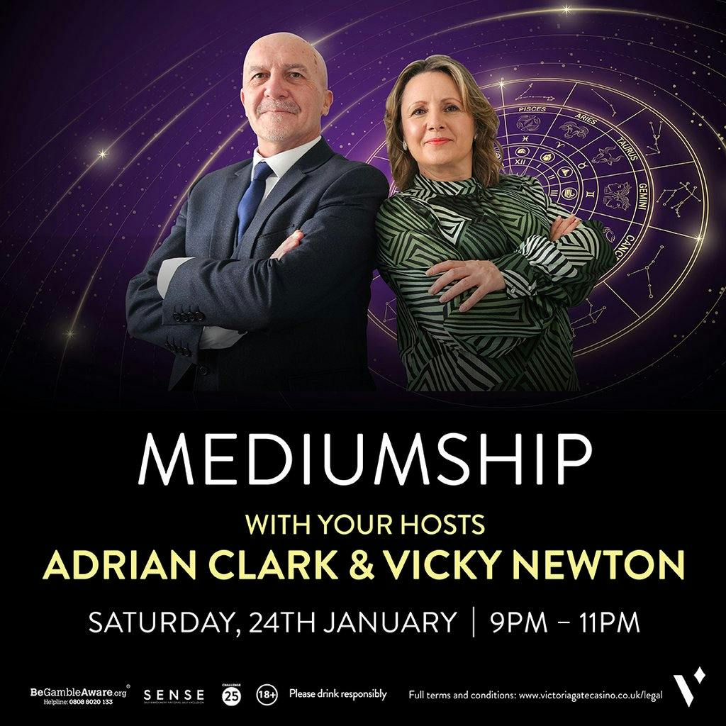 Tickets: An Evening of Mediumship with 'Adrian Clarke' & Vicky Newton ...