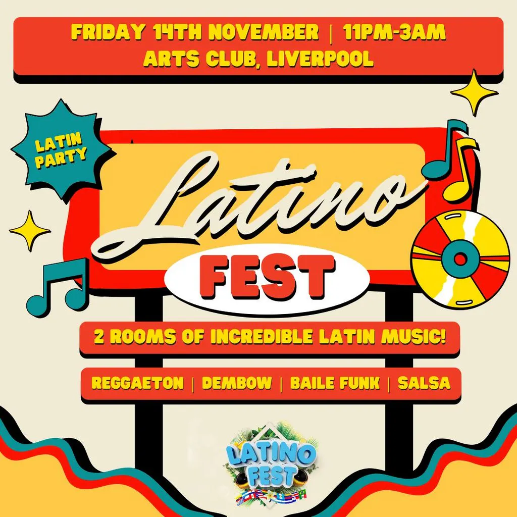Latino Fest (Liverpool) 2025 | Arts Club Liverpool Fri 14 November 2025