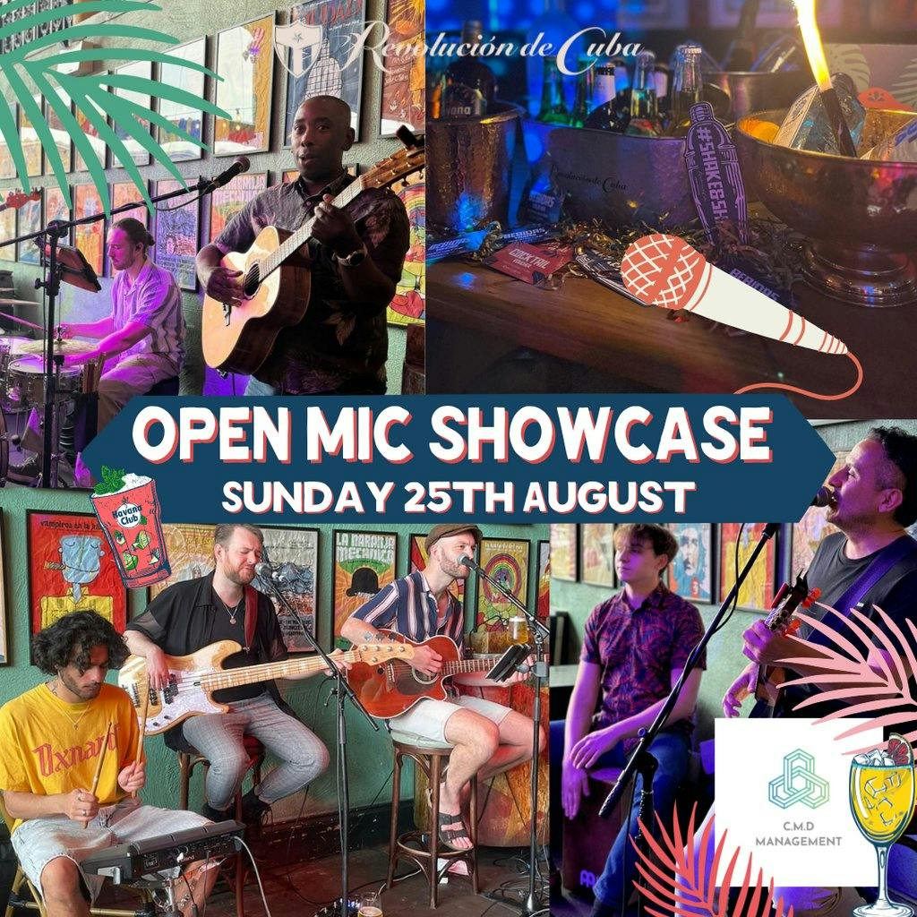 Open Mic Showcase | Revolucion De Cuba Liverpool Sun 25 August 2024