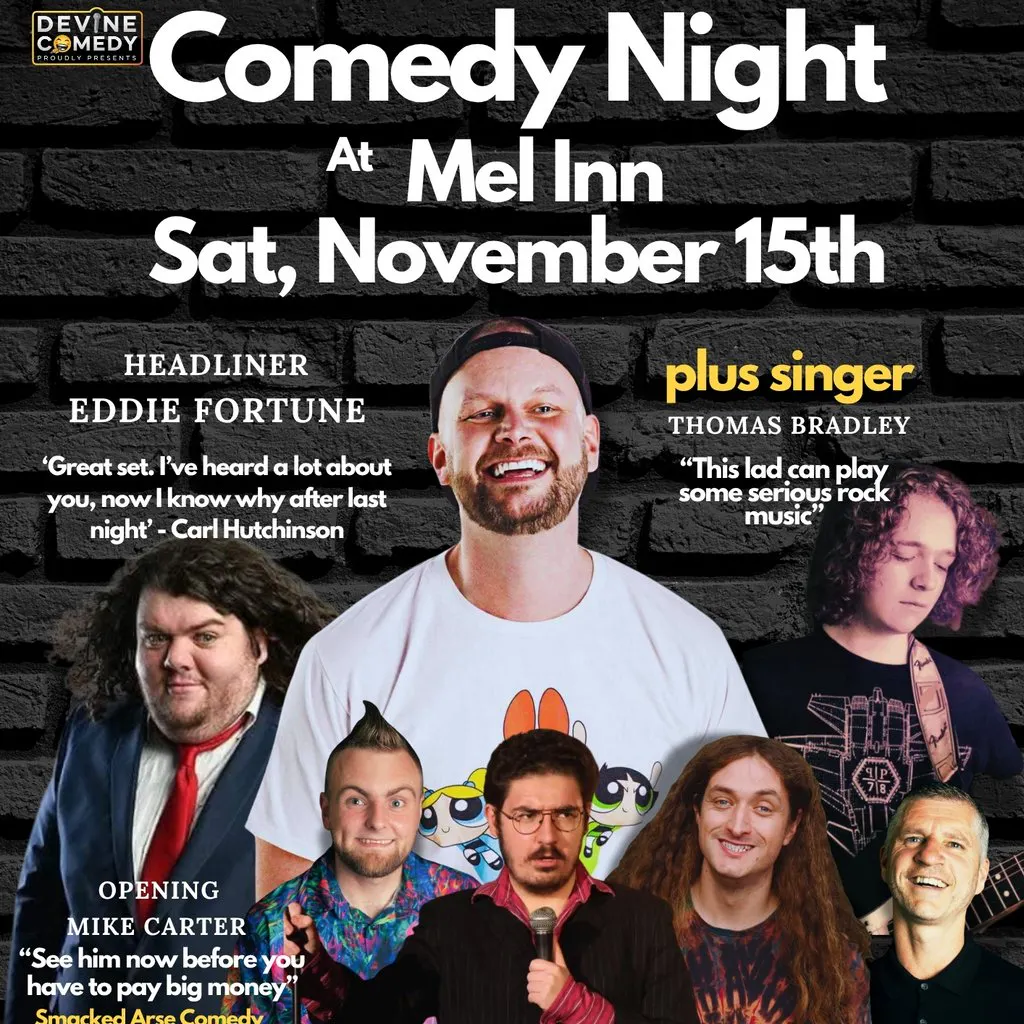 Comedy & Rock Night @Mel Inn, Bootle, Saturday November 15 2025 | Mel ...