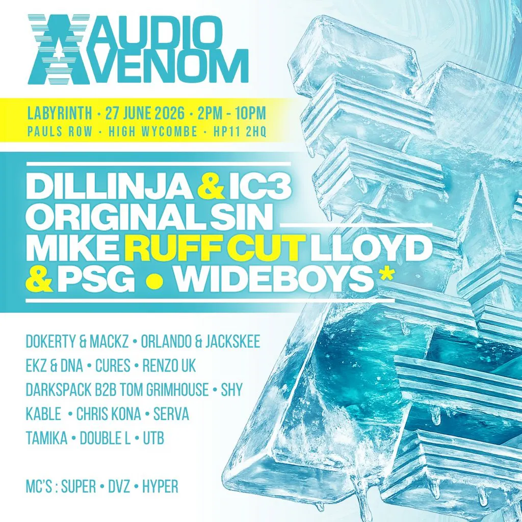 Tickets: Audio Venom - Dillinja & IC3, The Wideboys, Original Sin ...