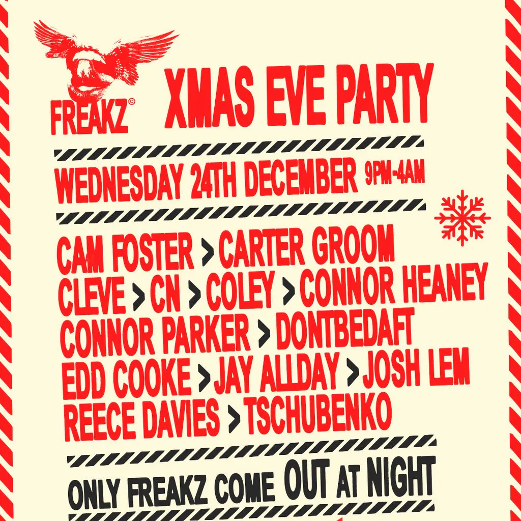 Freakz Xmas Eve Party | YOUR HOUSE Wolverhampton Wed 24 December 2025