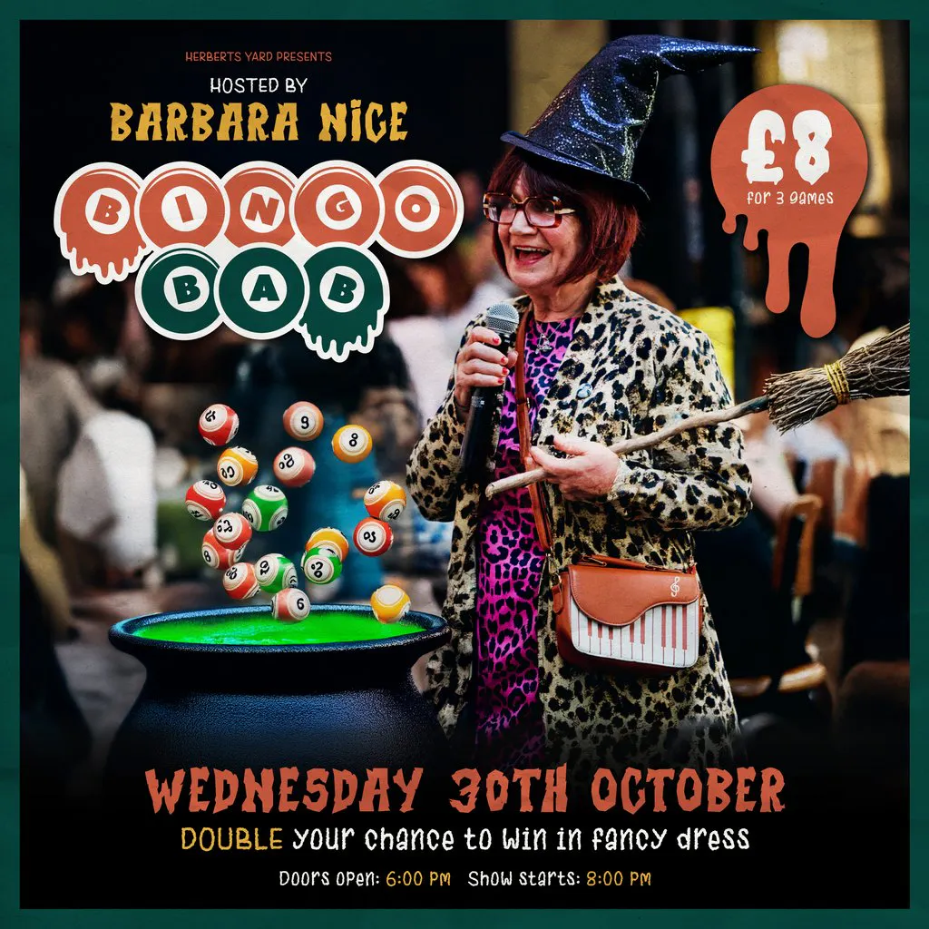 Bingo Bab's Spooktacular Halloween Special! | Herbert's Yard Birmingham ...