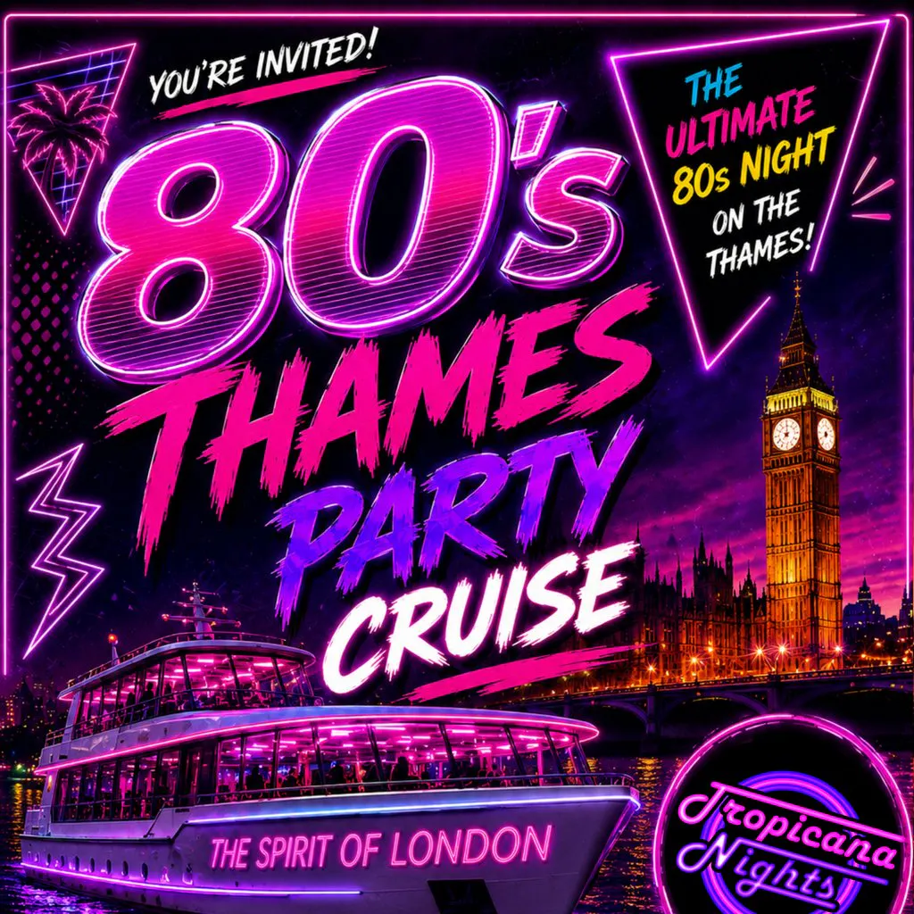 Tickets: Tropicana Nights Thames Party Cruise 2026! | Temple Pier ...