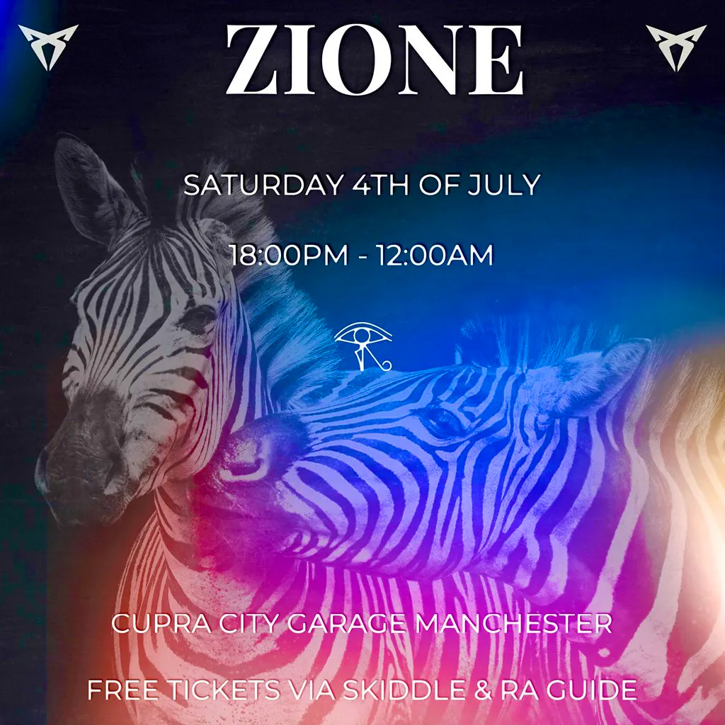 Tickets: ZIONE - Awaken the God within You | Cupra City Garage MCR ...