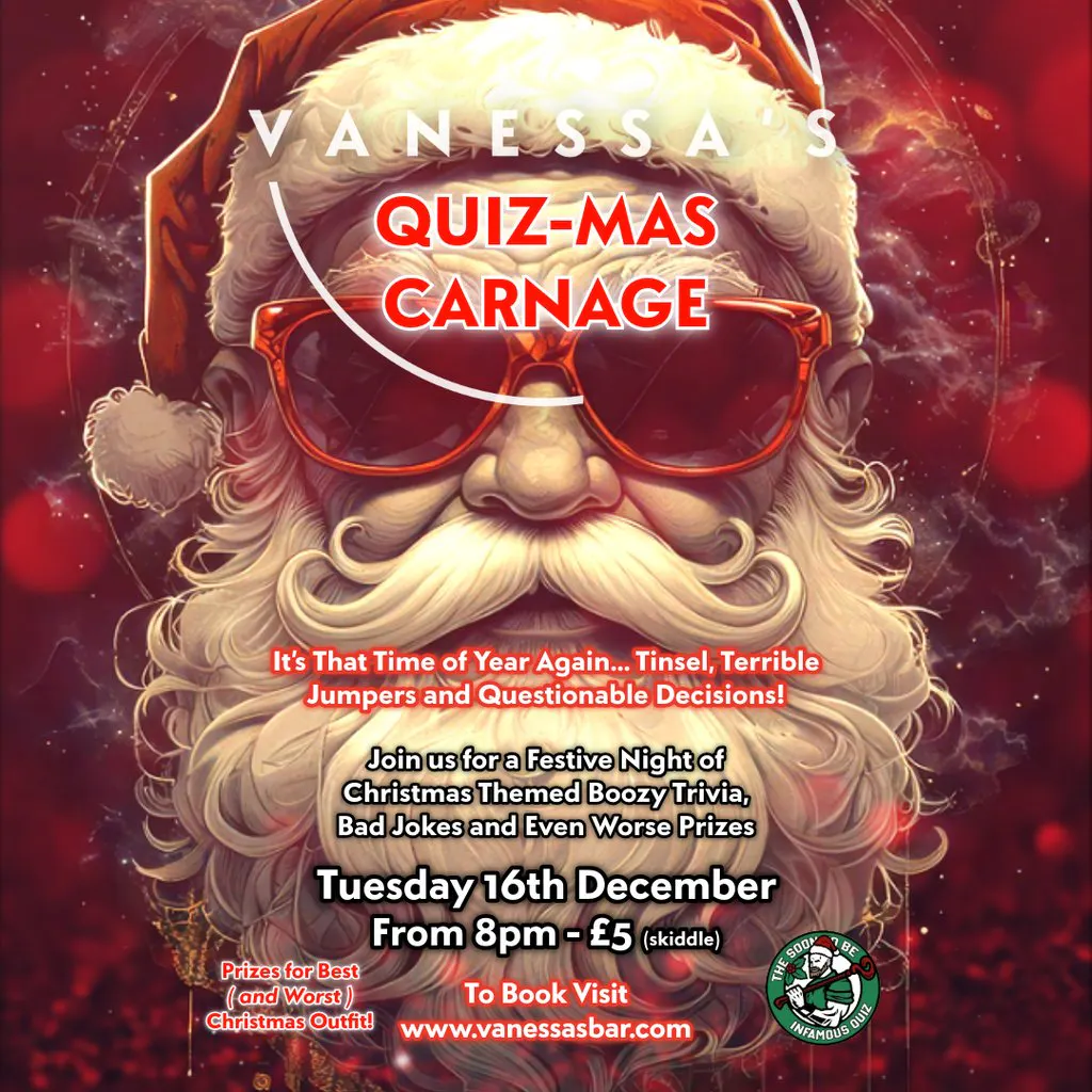 Quiz-Mas Carnage at Vanessa's Bar! | Vanessa's Bar Liverpool Tue 16 ...