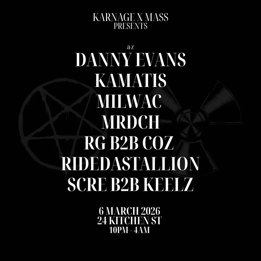 KARNAGE x MASS | 24 Kitchen Street Liverpool Fri 06 March 2026