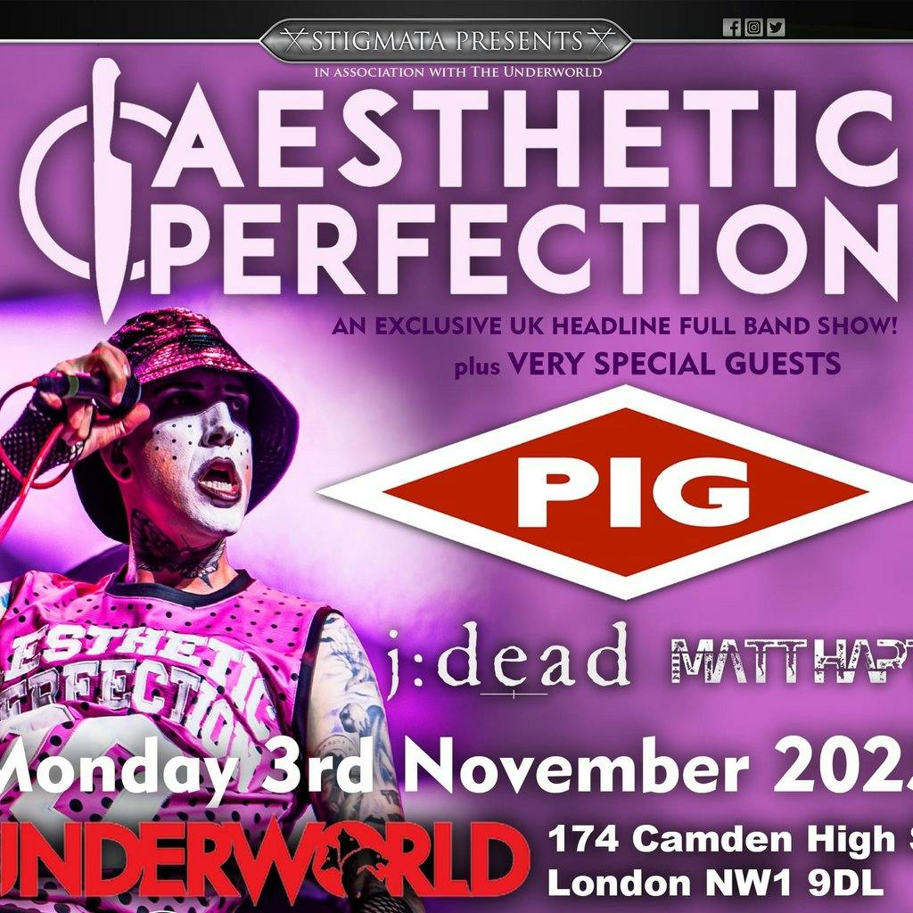 Aesthetic Perfection | The Underworld Camden London Mon 03 November 2025