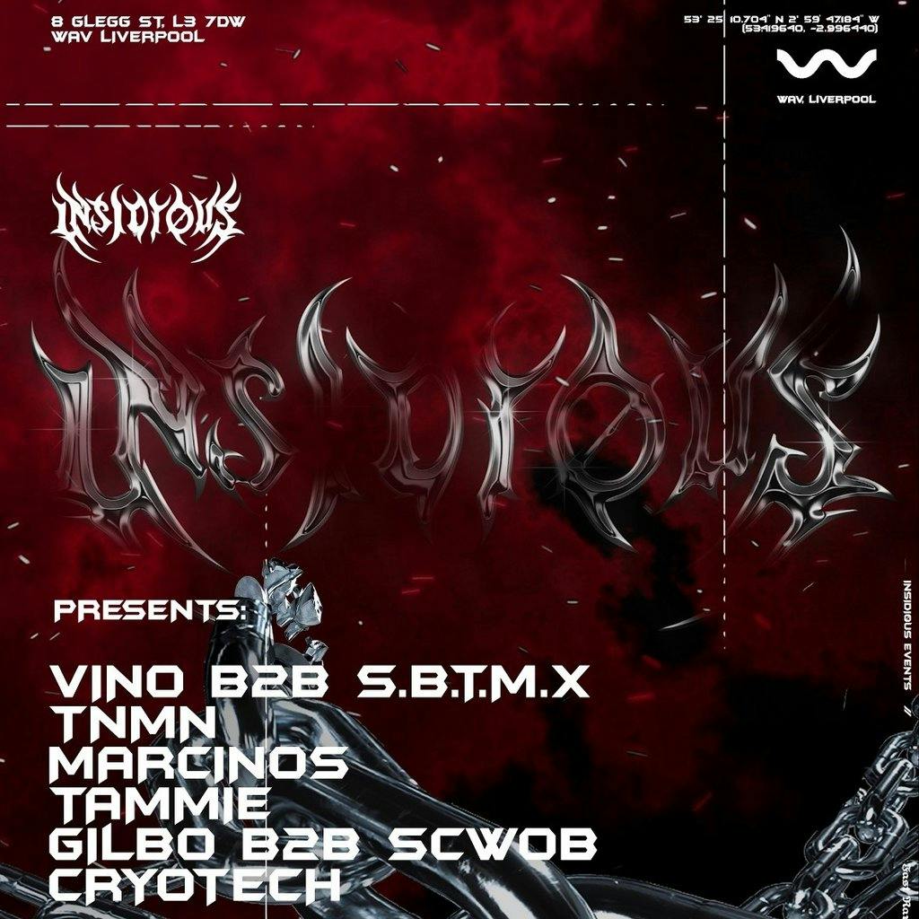Insidiøus Presents - VINO & TNMN | Wav Liverpool Liverpool Sat 14 ...