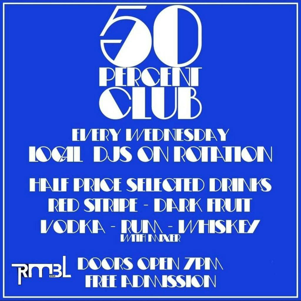 Tickets: 50 Percent Club | SUKi10C Birmingham Wed 14 August 2024