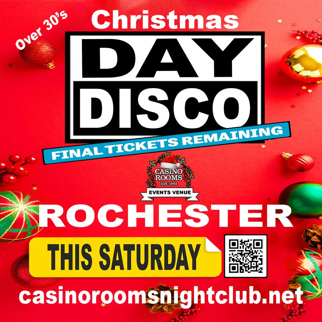 Day Disco (Over 30's) Xmas Special Saturday 20th December 2025 | Casino ...