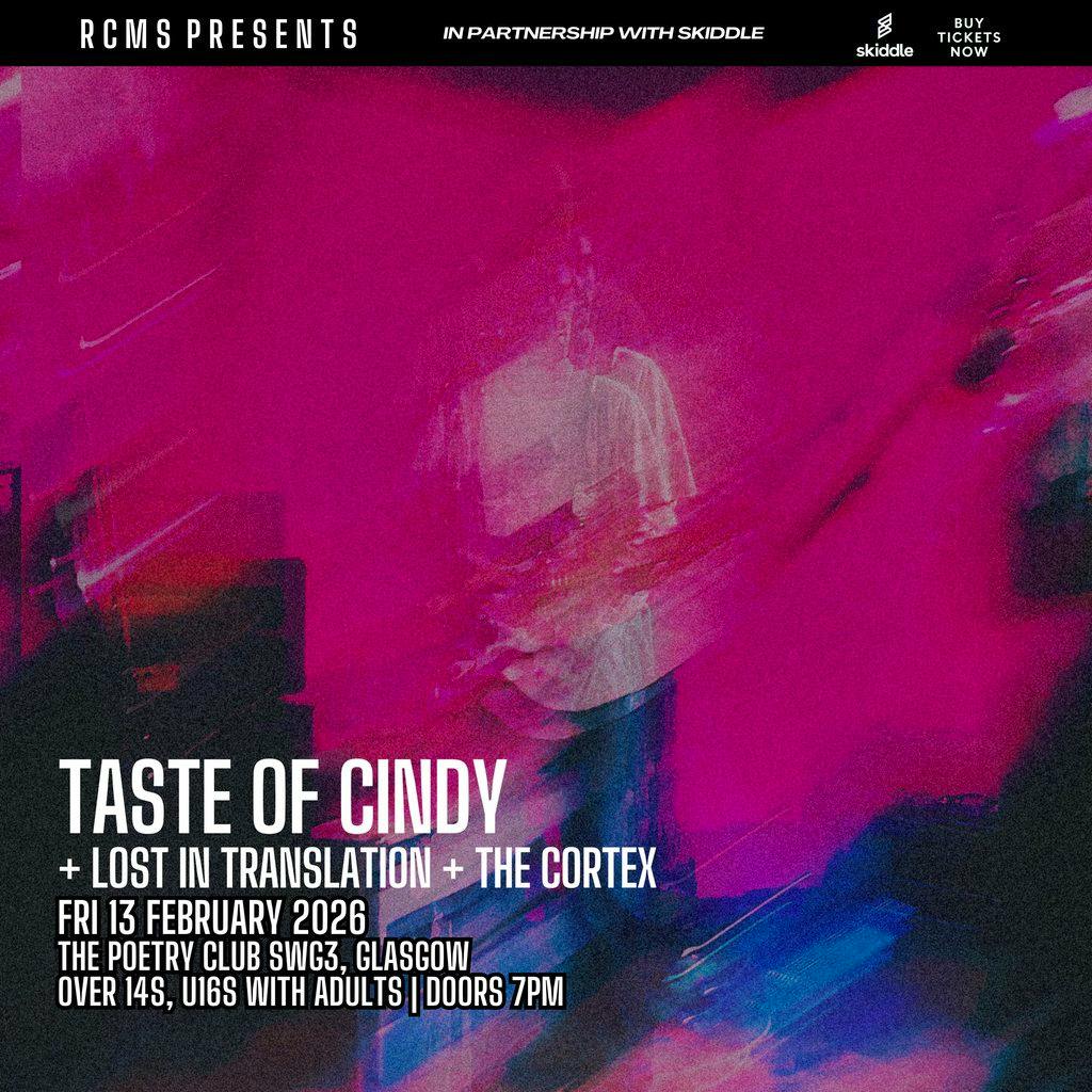 Tickets: Taste Of Cindy, Lost In Translation, The Cortex | Poetry Club ...