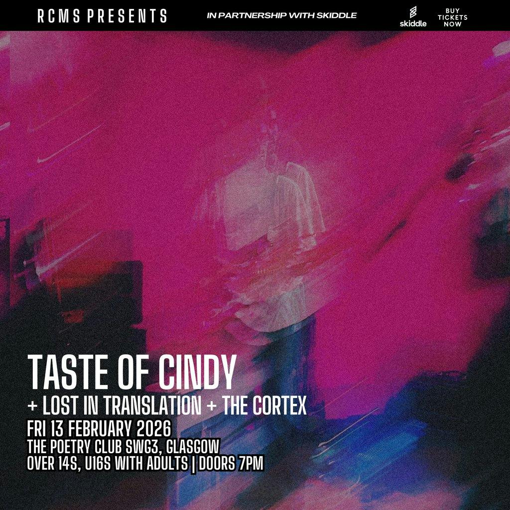 Tickets: Taste Of Cindy, Lost In Translation, The Cortex | Poetry Club ...
