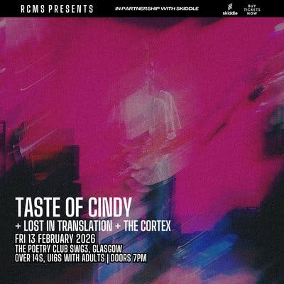 Tickets: Taste Of Cindy, Lost In Translation, The Cortex | Poetry Club ...