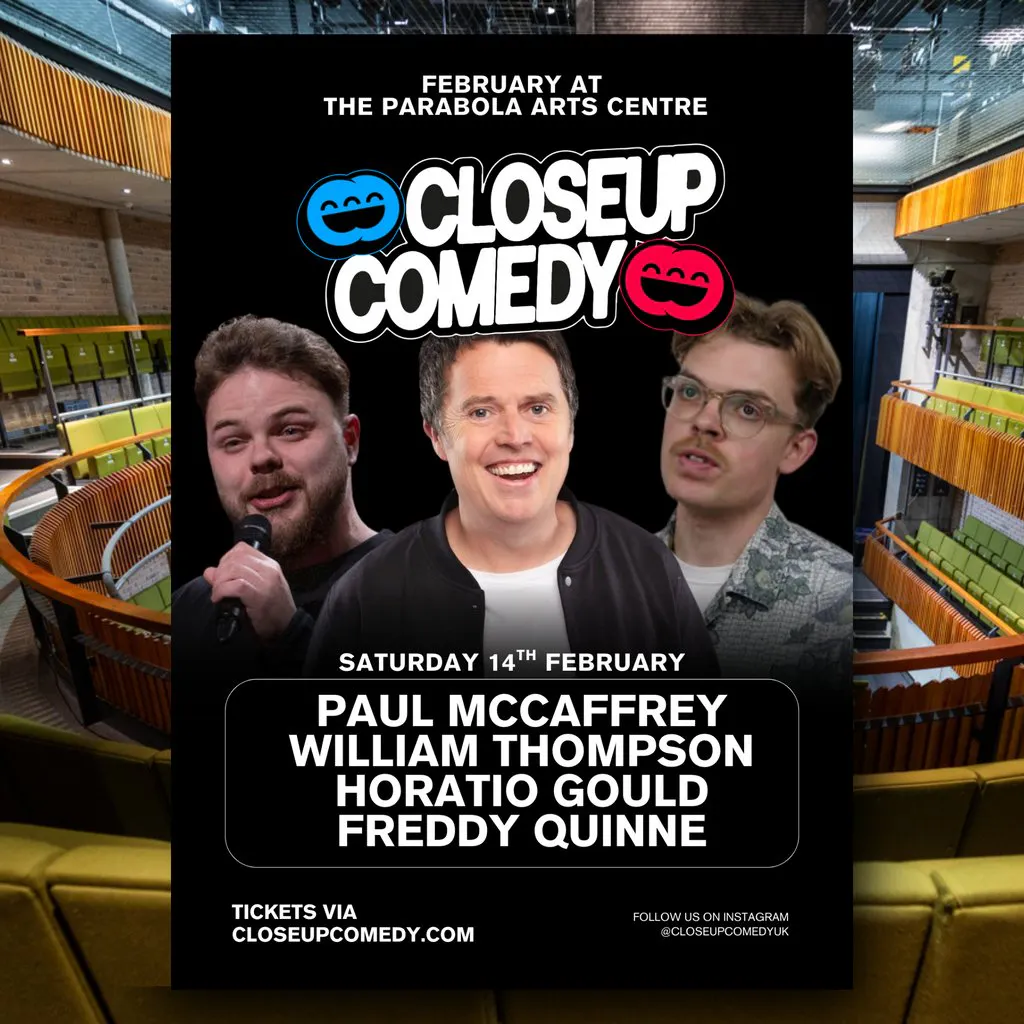 CLOSEUP COMEDY in Cheltenham with Jordan Brookes & Simon Wozniak ...