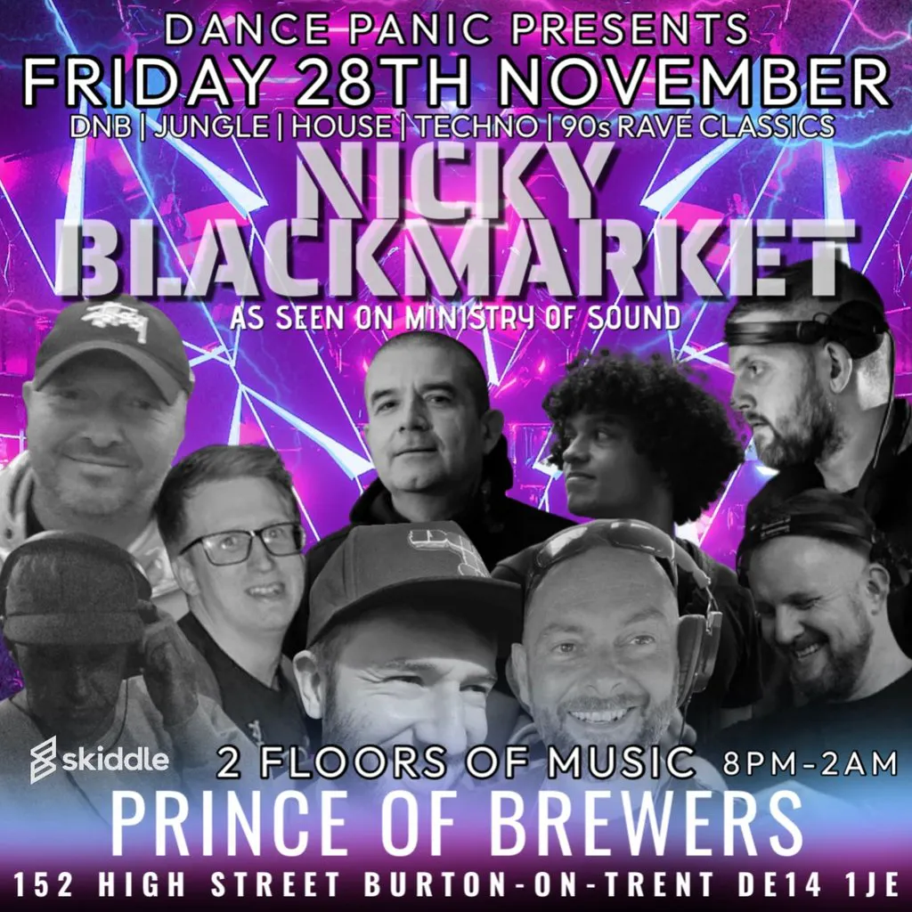 Tickets: Dance Panic with Nicky Black Market. Drum & Bass, House & more ...