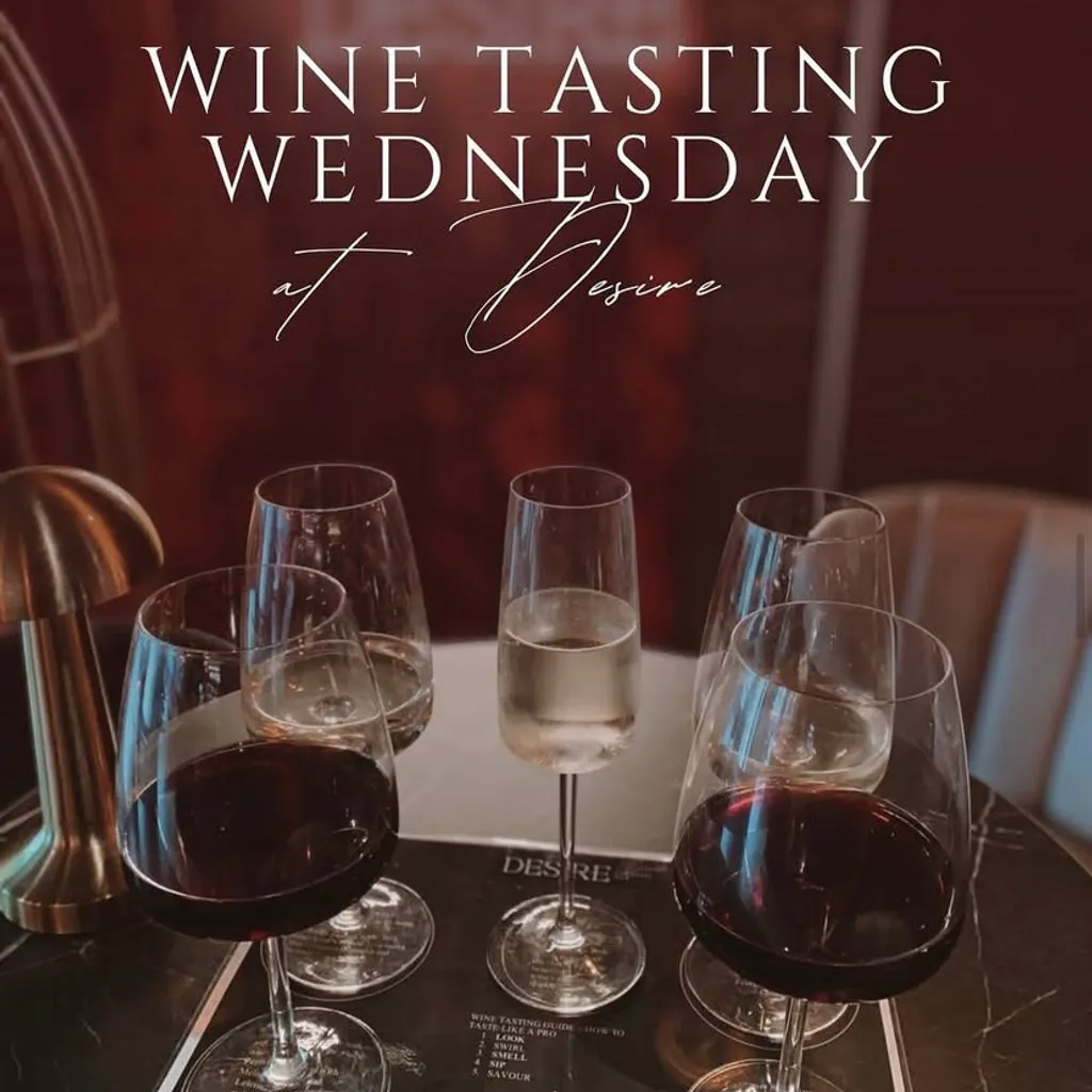 Wine tasting Wednesday | Desire Cocktail Bar Stoke-on-Trent Wed 03 ...