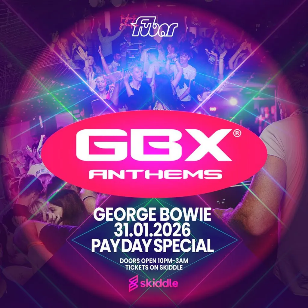 Fubar Saturdays presents - George Bowie (GBX) | Fubar Stirling Sat 31 ...