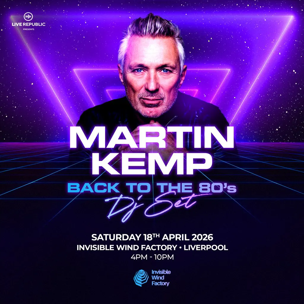 Tickets: Martin Kemp's Back to the 80s DJ Set | Invisible Wind Factory ...