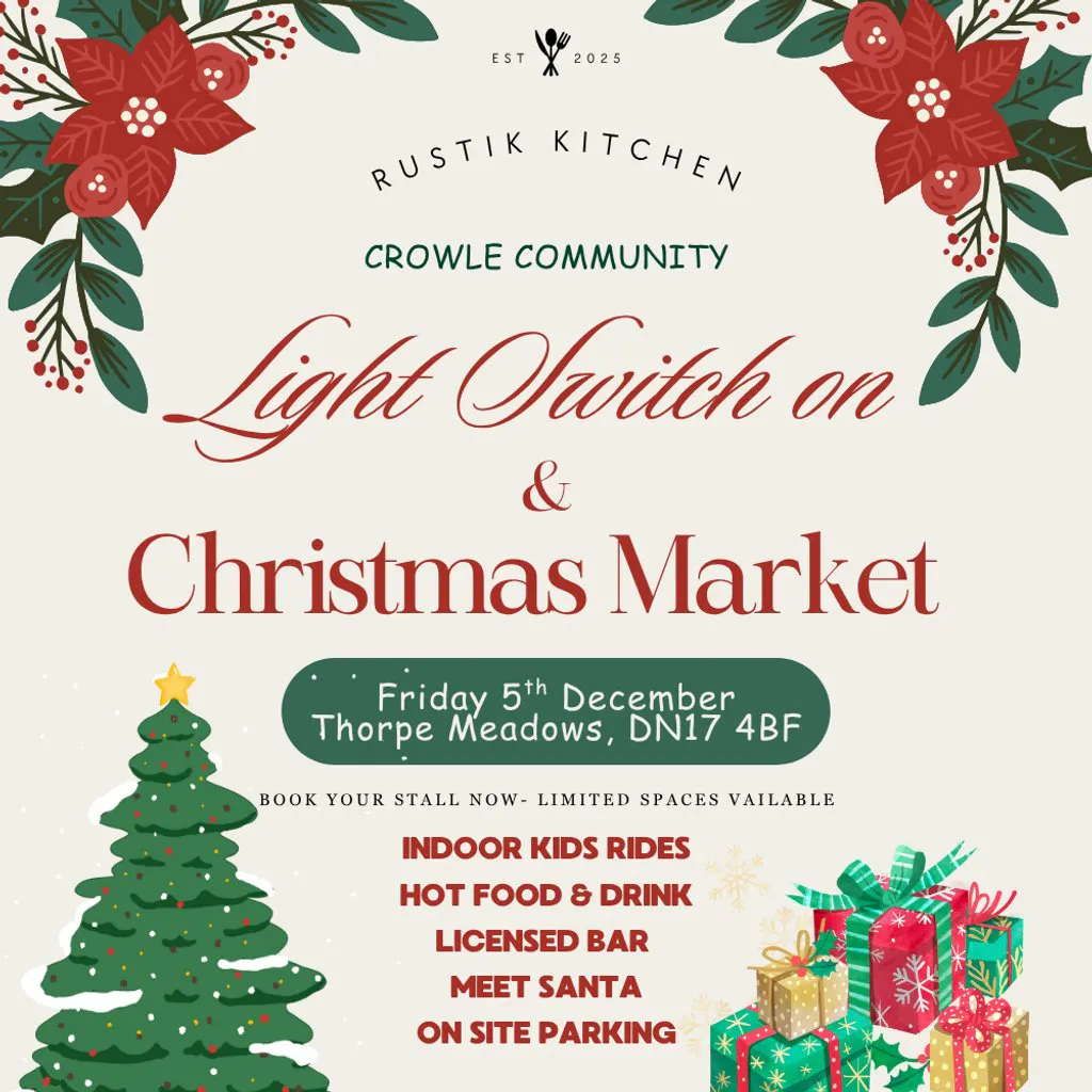 Tickets: Crowle Community Light Switch On & Market | Thorpe Meadows ...