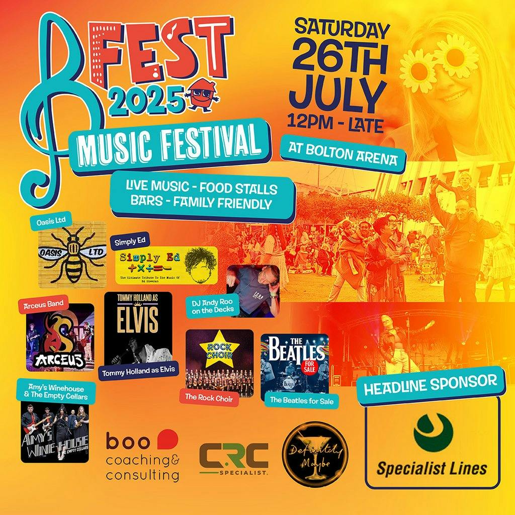 BFEST Music Festival | Bolton Arena Bolton Sat 26 July 2025