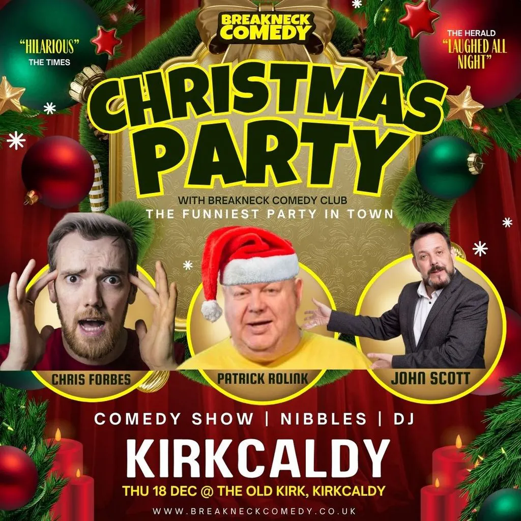 Tickets: Christmas Party Comedy Show | The Old Kirk Kirkcaldy Thu 18 ...