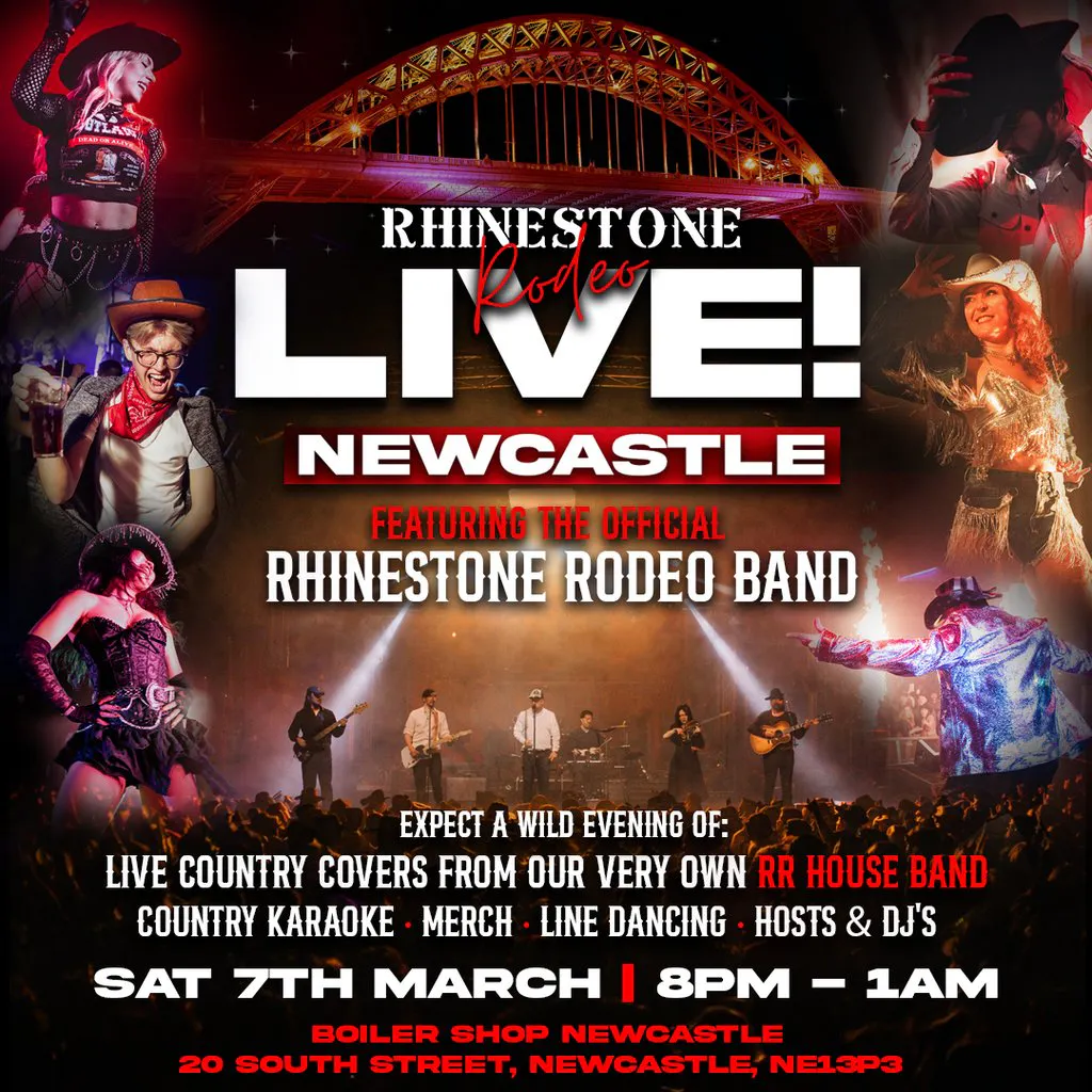 Rhinestone Rodeo: LIVE Newcastle March 7th | Boiler Shop Newcastle Upon ...
