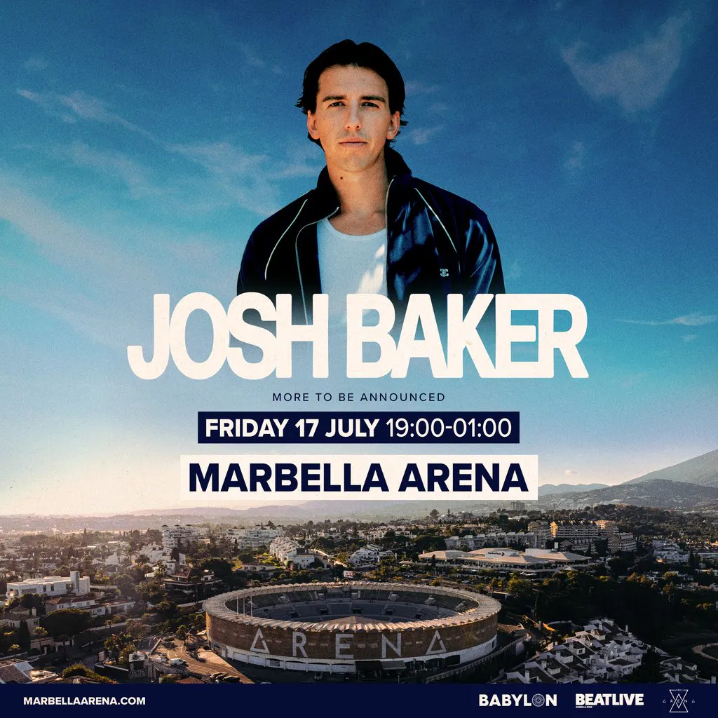 Tickets: Josh Baker at Marbella Arena | Marbella Arena Marbella Fri 17 ...