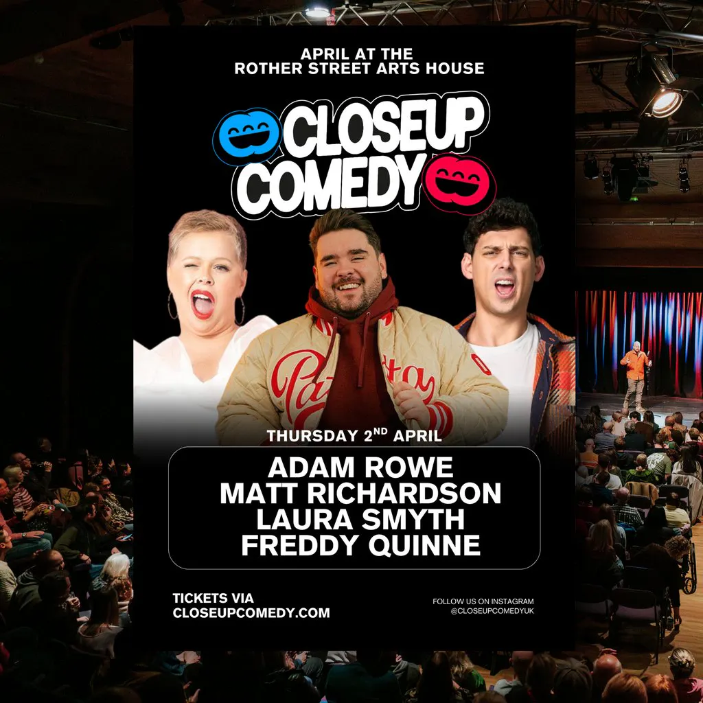 Tickets: CLOSEUP COMEDY at Rother St Arts House with Adam Rowe and more ...
